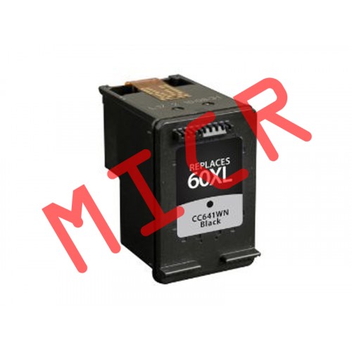 Hp 60xl Black Micr Ink Cartridge Cc641wn High Yield